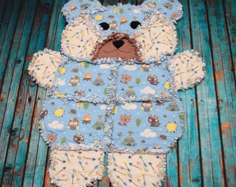 Bear rag quilt | Etsy