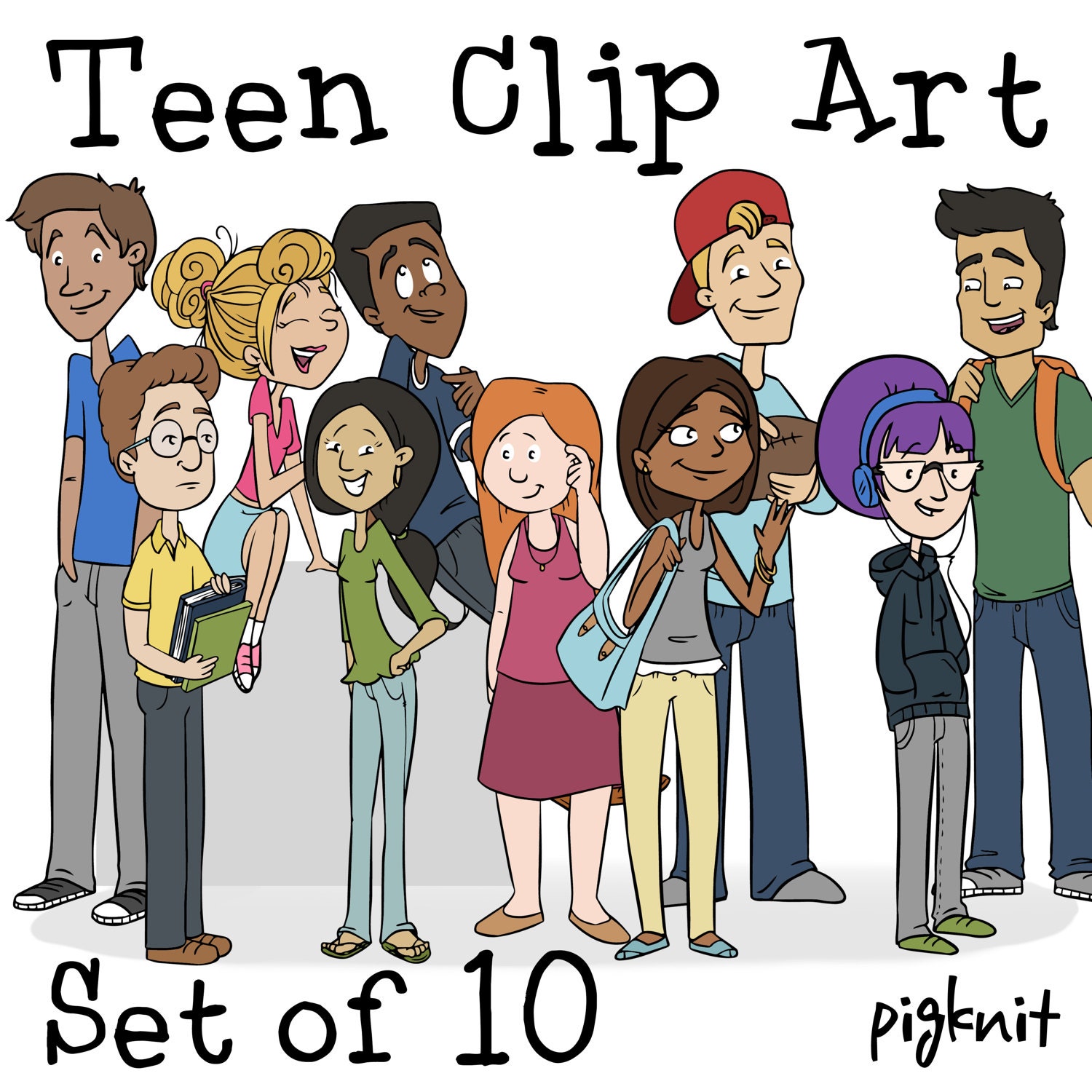 Teen Clip Art COMMERCIAL USE Clipart School Kids Clip Art