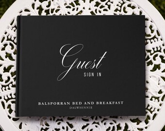 Hotel guest book | Etsy