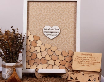 Rustic guest book | Etsy