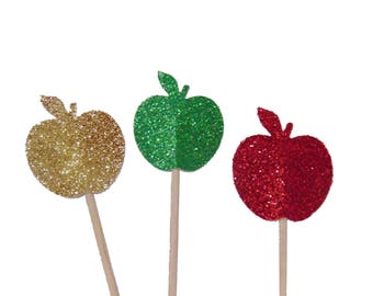 Apple cupcake topper | Etsy