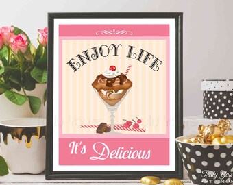 Ice cream poster | Etsy