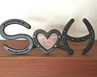 Horseshoe letters | Etsy