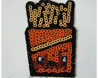 Felt Food PatternHamburger French Fries Chocolate Milk