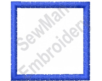 Rectangle Outline Machine Embroidery Design