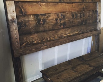 Rustic headboard | Etsy