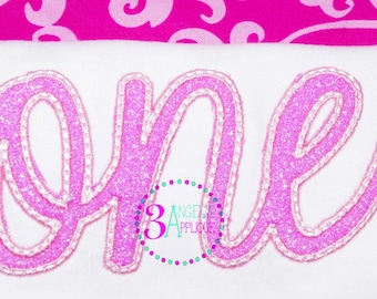 Cursive word one | Etsy