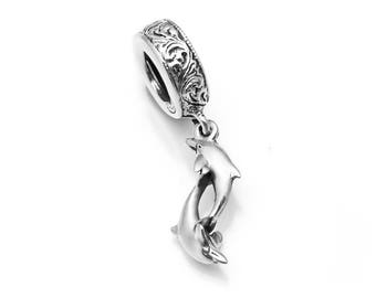 Manta Ray Charm 038-Fits Pandora Charm Bracelets Manta Ray