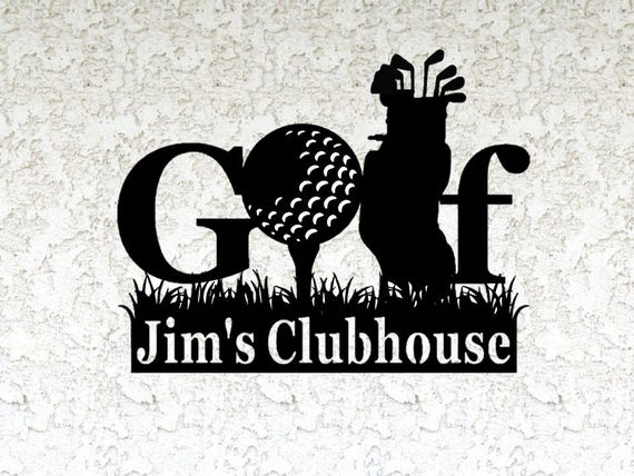 Golf sign Personalized Golf Metal Sign Custom Golf sign