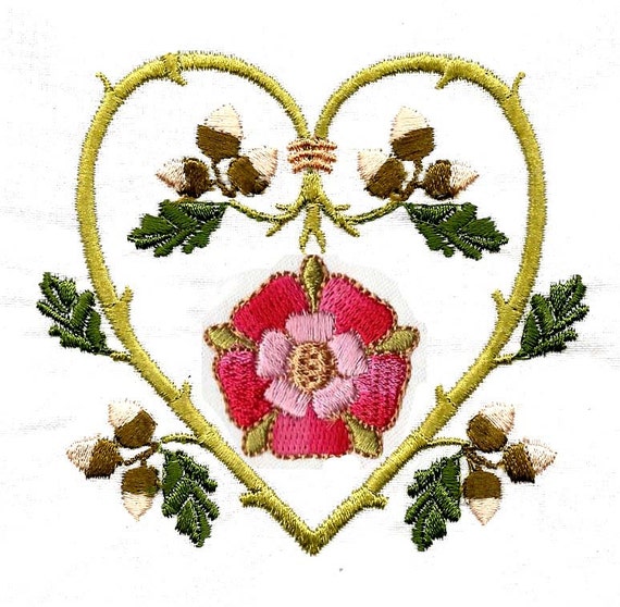 TUDOR ROSE BORDERS Machine embroidery Designs