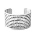 Binary Computer Coding Image Aluminium Geekery Cuff Jewelry