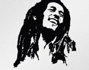 Bob marley vector | Etsy