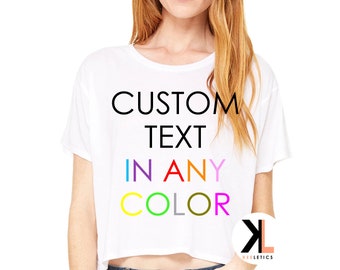Custom crop top | Etsy