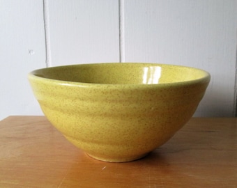 Yellow ceramic bowl | Etsy