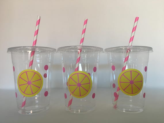 Pink lemonade party cups Pink Lemonade Birthday Party cups