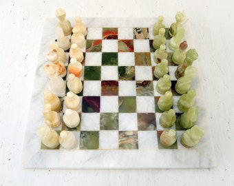 Stone chess set | Etsy