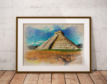 Chichen itza | Etsy