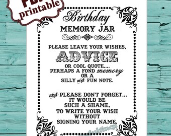 Birthday memory jar | Etsy