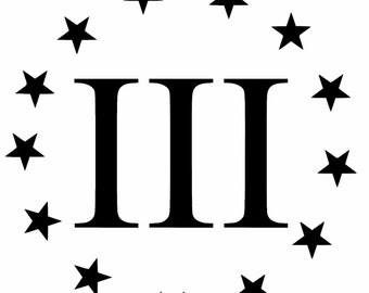 3 percent decal | Etsy