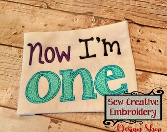 Two Applique Design Script Birthday Applique Design Raggy