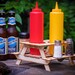 Beer Holder or Condiment Rack A Mini Picnic Table 3D Kit.