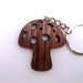 Wooden Mushroom Keychain Red Mushroom Keychain Fungs