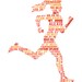 Personalised Female Runner Word Art Gift