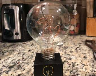 Light bulb art | Etsy