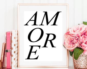 Amore print | Etsy