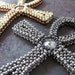 Beading pattern 'Ankh' DIY CRAW seedbead Swarovski