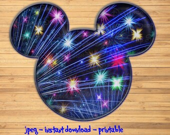 Mickey fireworks | Etsy