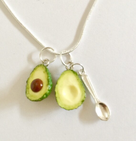 Avocado Necklace Avocado vegan Pendant Avocado vegan