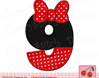 Mickey number 9 | Etsy