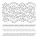 Lace Border Clipart Set In White Grey & Black INSTANT