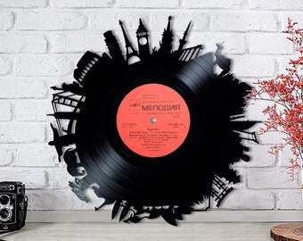 Vinyl record art | Etsy