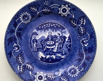 Blue transferware | Etsy