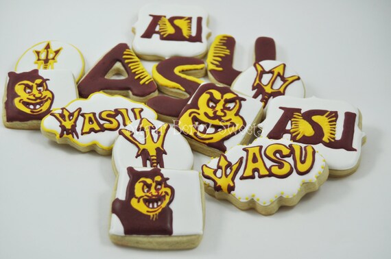 ASU Assortment Decorated Sugar Cookies 1 Dozen sweet