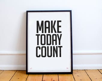 Make today count | Etsy