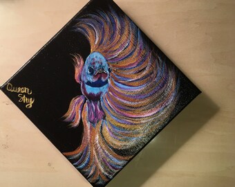 Painting of fish | Etsy