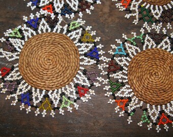 Beaded coasters | Etsy