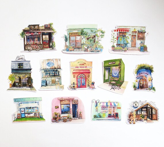 Boutique Shop Pack Bohemian Storefront Sticker Sack