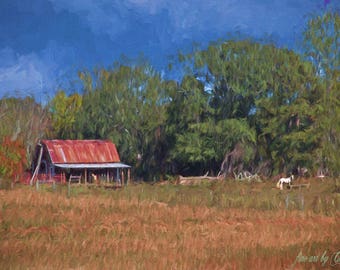 Rustic farm art | Etsy