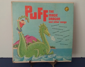 Glittered Vintage Puff the Magic Dragon Album