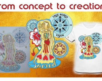 You're My True North True Love Dictionary Page Book Art