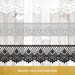 Lace Border Clipart Set In White Grey & Black INSTANT