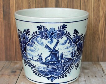 Delft planter | Etsy
