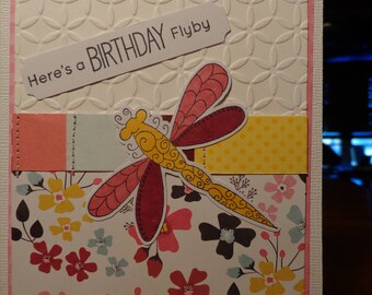 Dragonfly Card Paper Cut Dragonfly Personalised Card