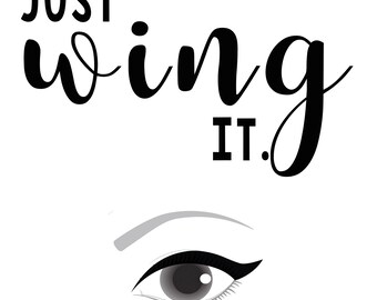 Just wing it quote | Etsy