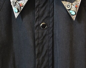 Triangle Collar Tips With Chain