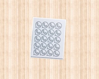 Cell Phone Icon Planner Stickers